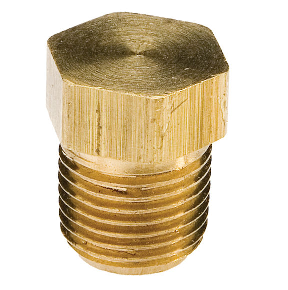 Hexagonal plug - Watts Water Technologies - male / brass