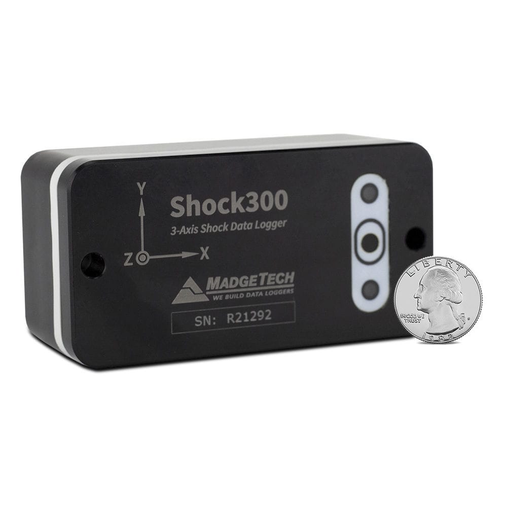 Shock data-logger - Shock300 - MadgeTech - with PC interface / without display / for monitoring