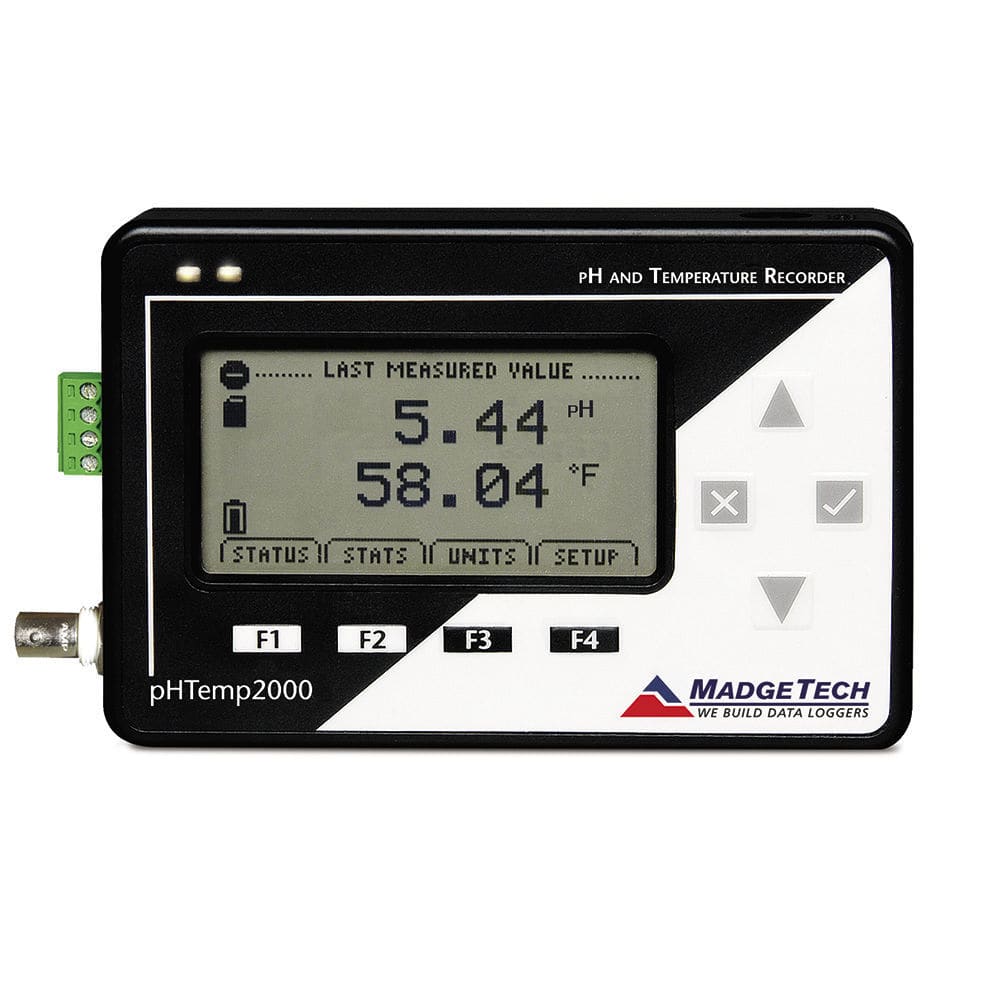 Temperature data-logger - pHTemp2000 - MadgeTech - pH / with PC interface / with LCD display
