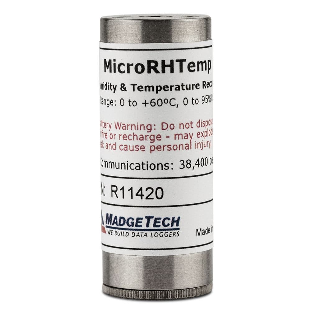 Temperature data-logger - MicroRHTemp - MadgeTech - humidity / with PC interface / without display