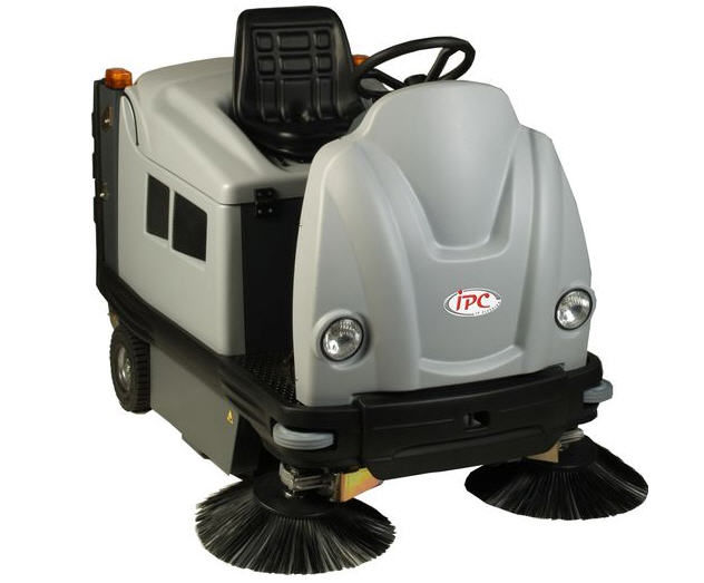 Ride-on sweeper - Teknova - battery-powered