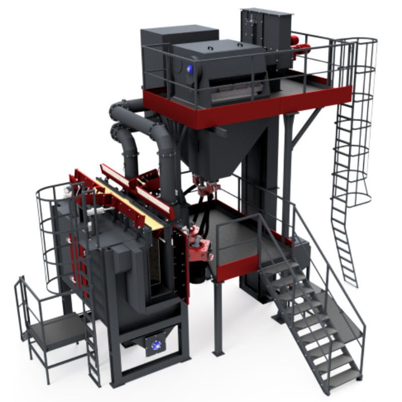 Suspended load shot blasting machine - PAP - Gostol TST - for metal ...