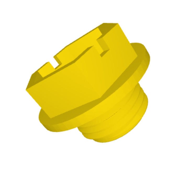 Hexagonal plug - TC series - DBI Plastics - threaded / plastic / masking