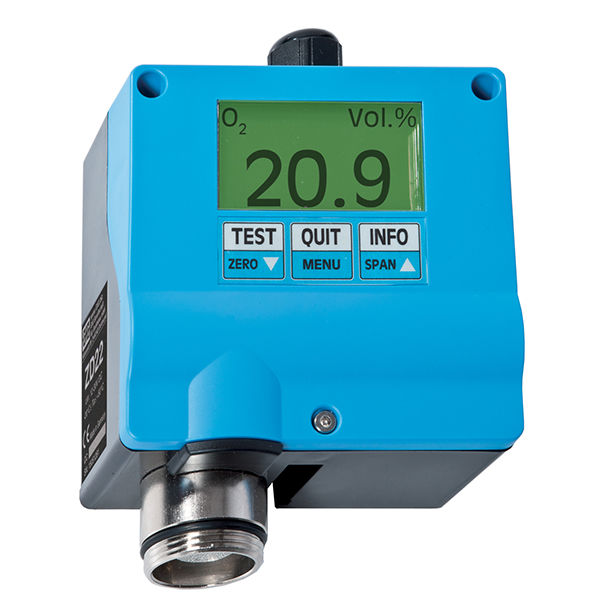 Oxygen gas transmitter - ZD22 - GfG - electrochemical / with display / IP54