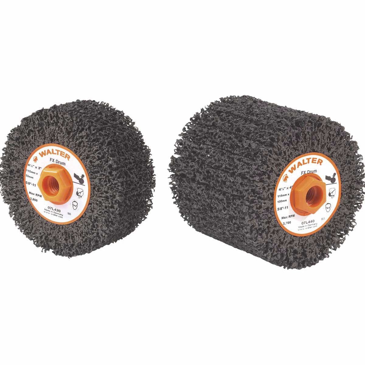 Finishing wheel - FX™ series - WALTER - cylindrical / stainless steel