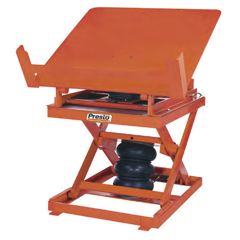 Tilting lift table - AXT series - Presto Lifts - scissor / pneumatic ...
