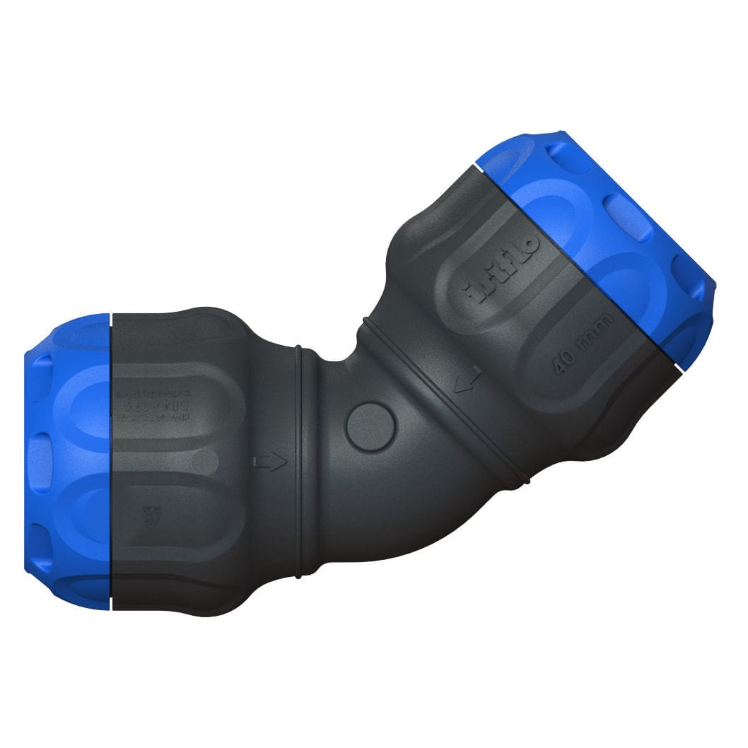 Hydraulic fitting - 123 - Isiflo AS - push-in / 45° angle / glass-fiber ...