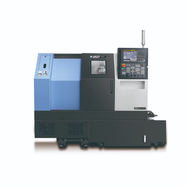 CNC turning center - LEO 1600 - DN SOLUTIONS - 2-axis / 8 tools / high ...