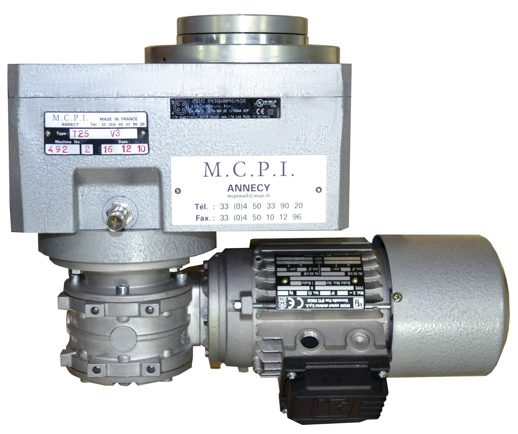 Rotary indexer - max. 35 kg | M15 - MCPI SAS - parallel-shaft / for ...