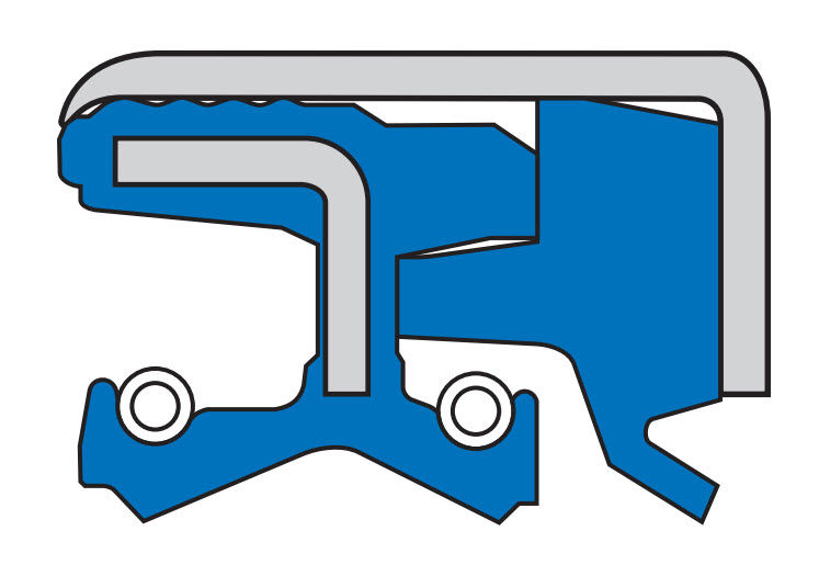 Lipped seal - SF6 - Simrit - steel / for rotating shafts