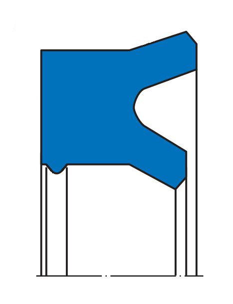 Lipped seal - NI 300 - Simrit - U-shaped / rod / single-acting
