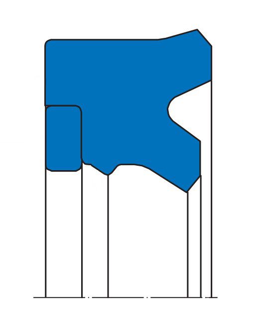 O-ring seal - TM 23 - Simrit - U-shaped / rod