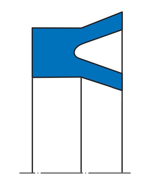 O-ring seal - AUN 1 - Simrit - rod / single-acting