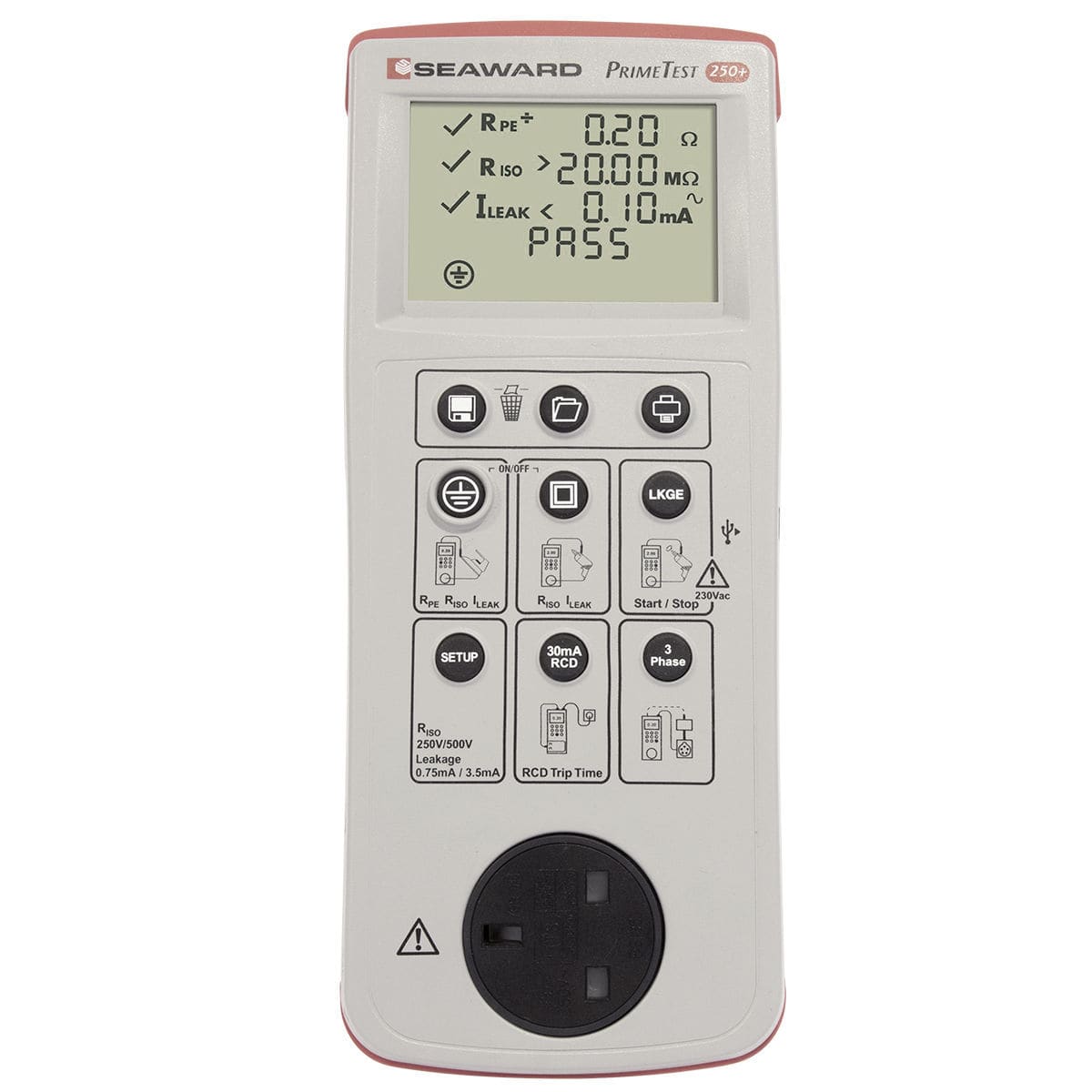 PAT tester - PrimeTest 250+ - Seaward - electrical safety / continuity ...