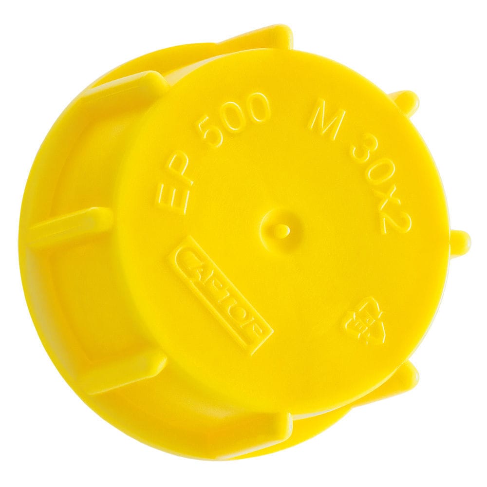 Threaded end cap - EP 500 - PROTEC - round / polyethylene