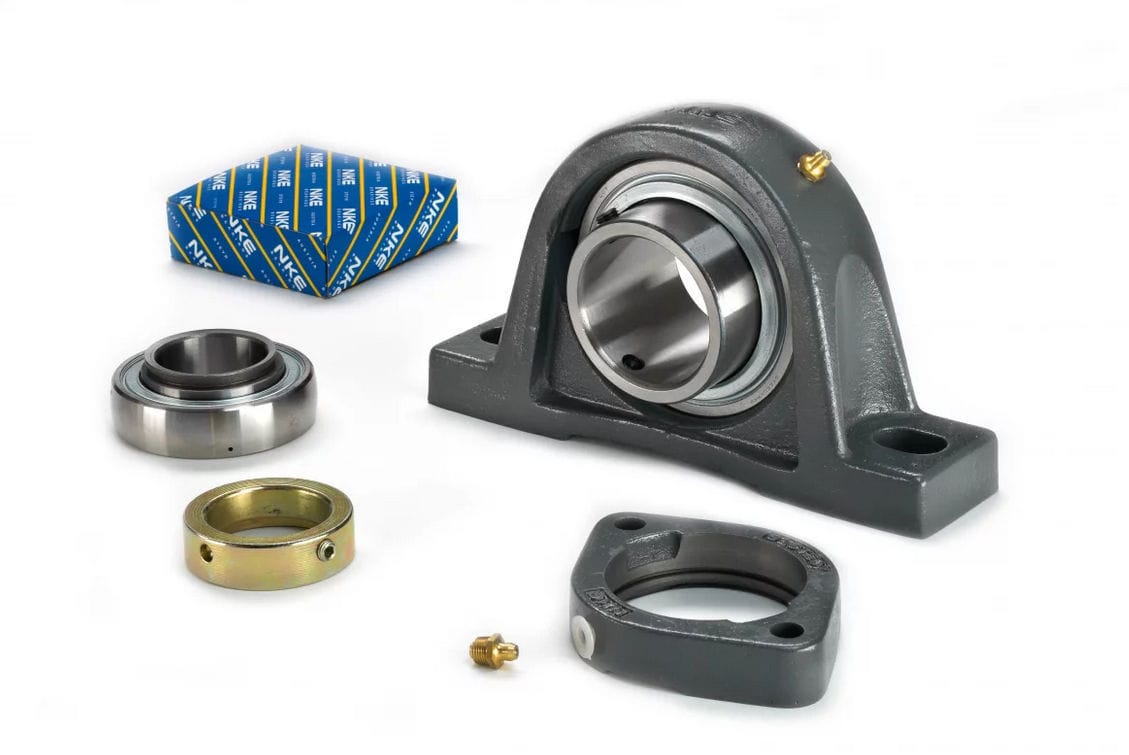 Cast iron bearing unit - NKE AUSTRIA GmbH - steel / housed / for ...