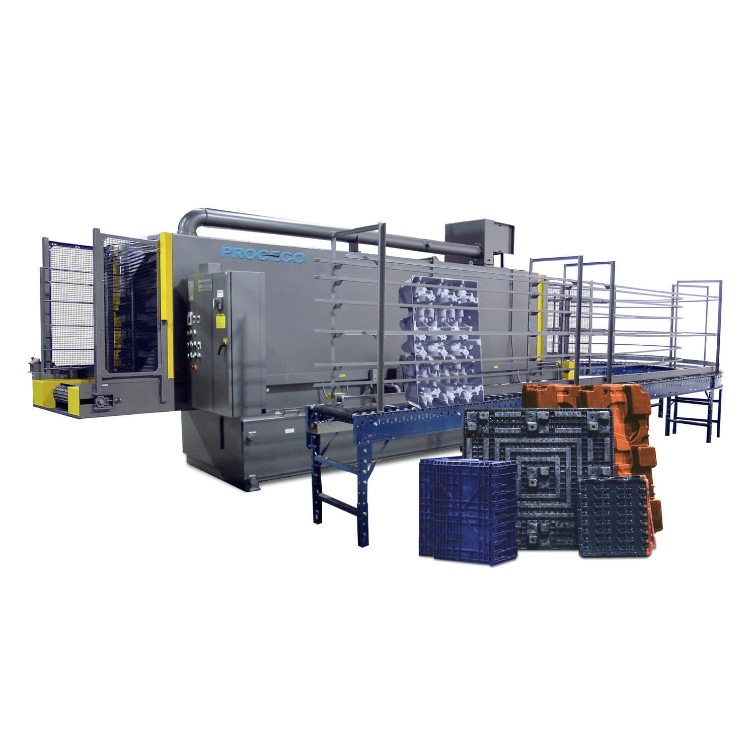 Water washing machine - TYPHOON® MB-D - PROCECO - spray / automatic ...