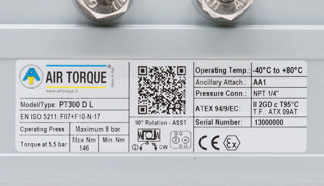 Rotary actuator - PTN series - Air Torque - pneumatic / rack-and-pinion ...