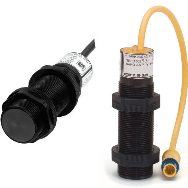Ultrasonic proximity sensor - RPS-401A - Migatron - flat / 24VDC / threaded