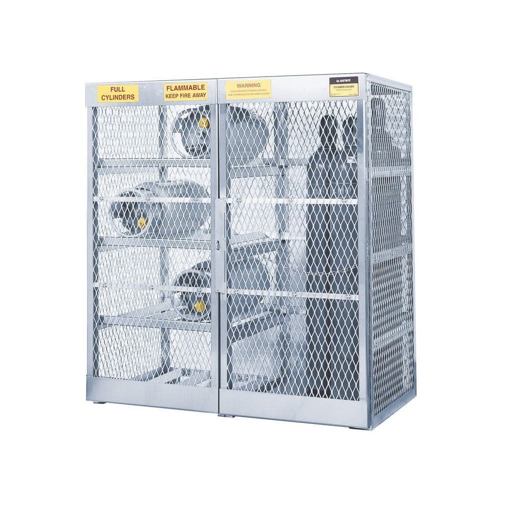 Storage cabinet - 23008 - Justrite - floor-mounted / double-door / for ...