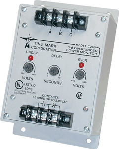 Over-voltage monitoring relay - 1.5 - 6 W | 269 - Time Mark - under ...