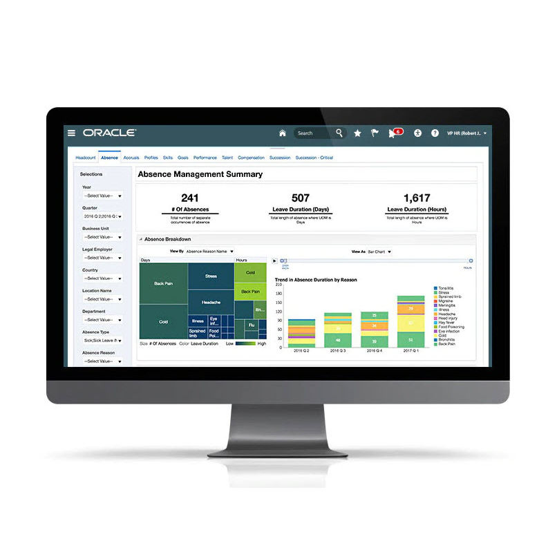 Human resource management software - HCM - Oracle - control / embedded ...