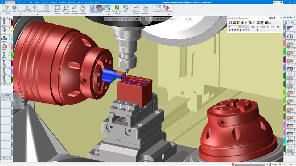 Interface software - MTM - GibbsCAM - programming / configuration / CAM