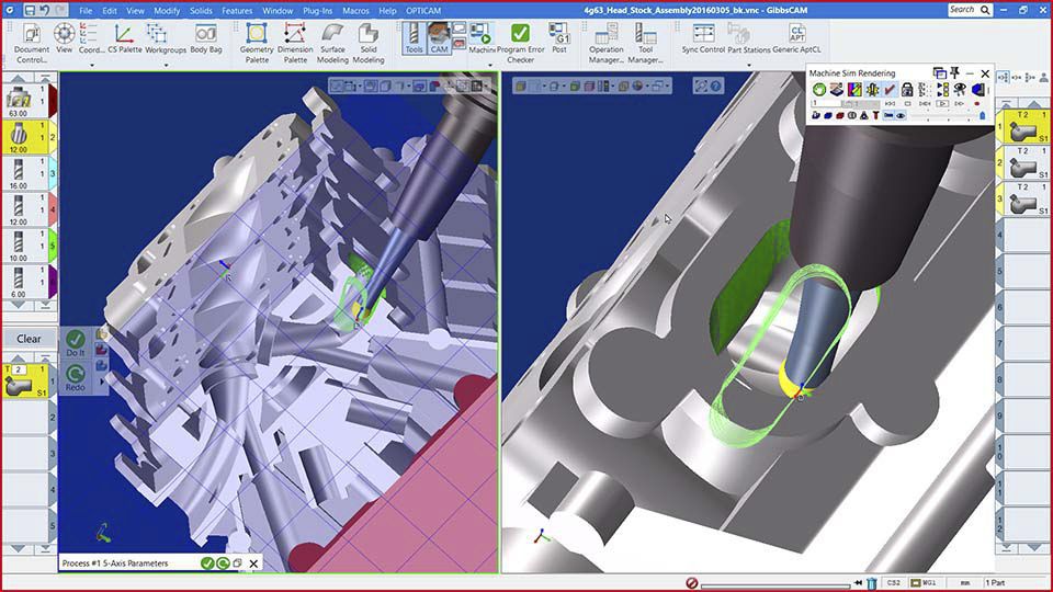 Interface software - 5-Axis Porting - GibbsCAM - programming / quality ...