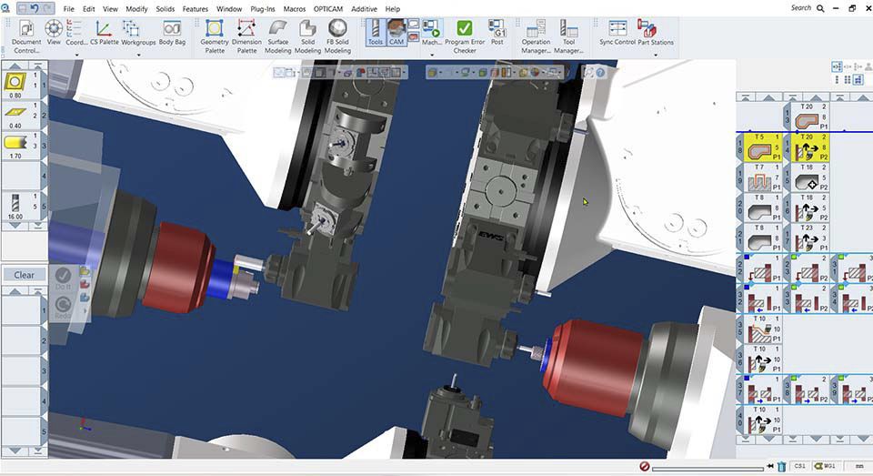 Management software - Visualization of multi flow operations - GibbsCAM ...