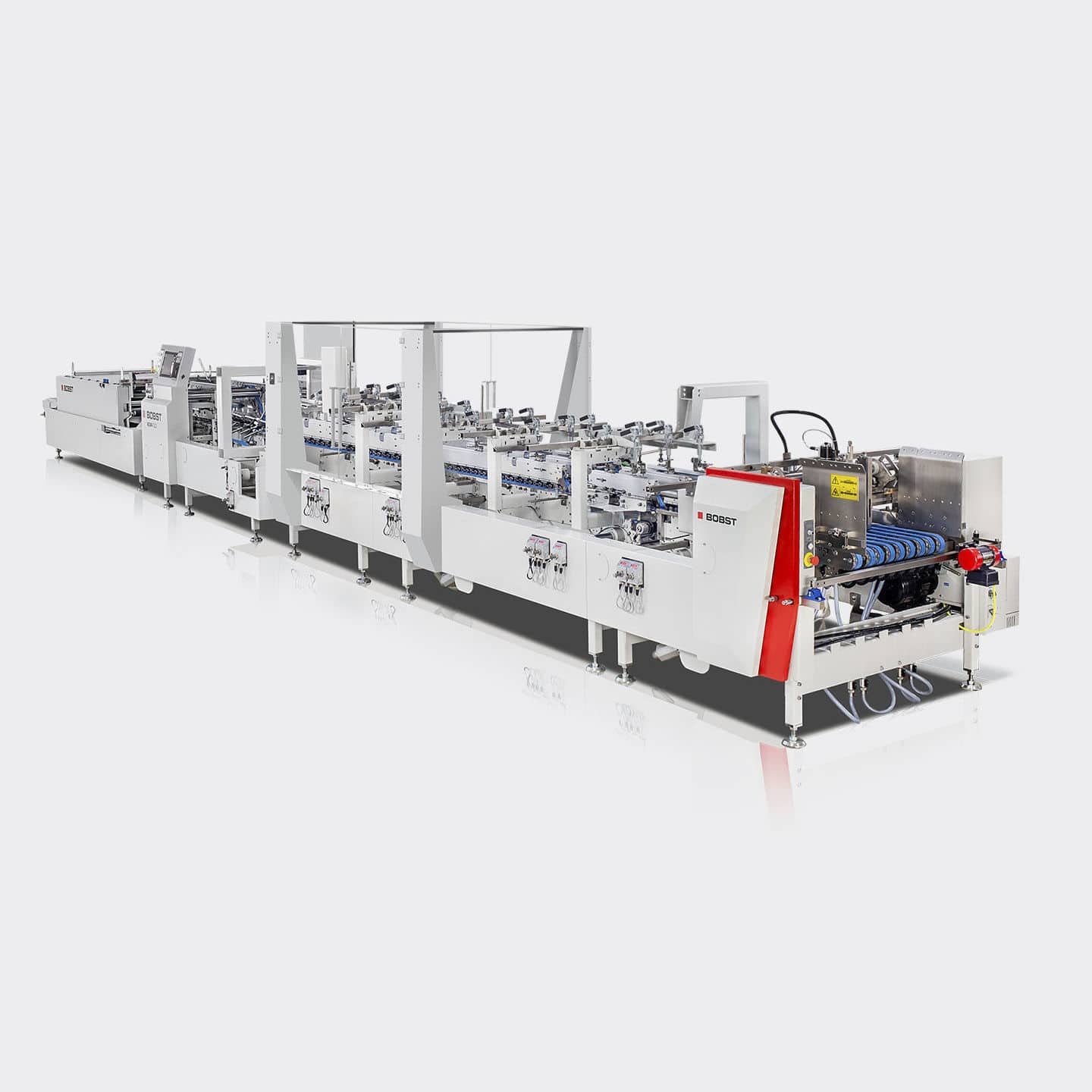 Automatic gluing machine - NOVAFOLD series - BOBST - cardboard / paper ...