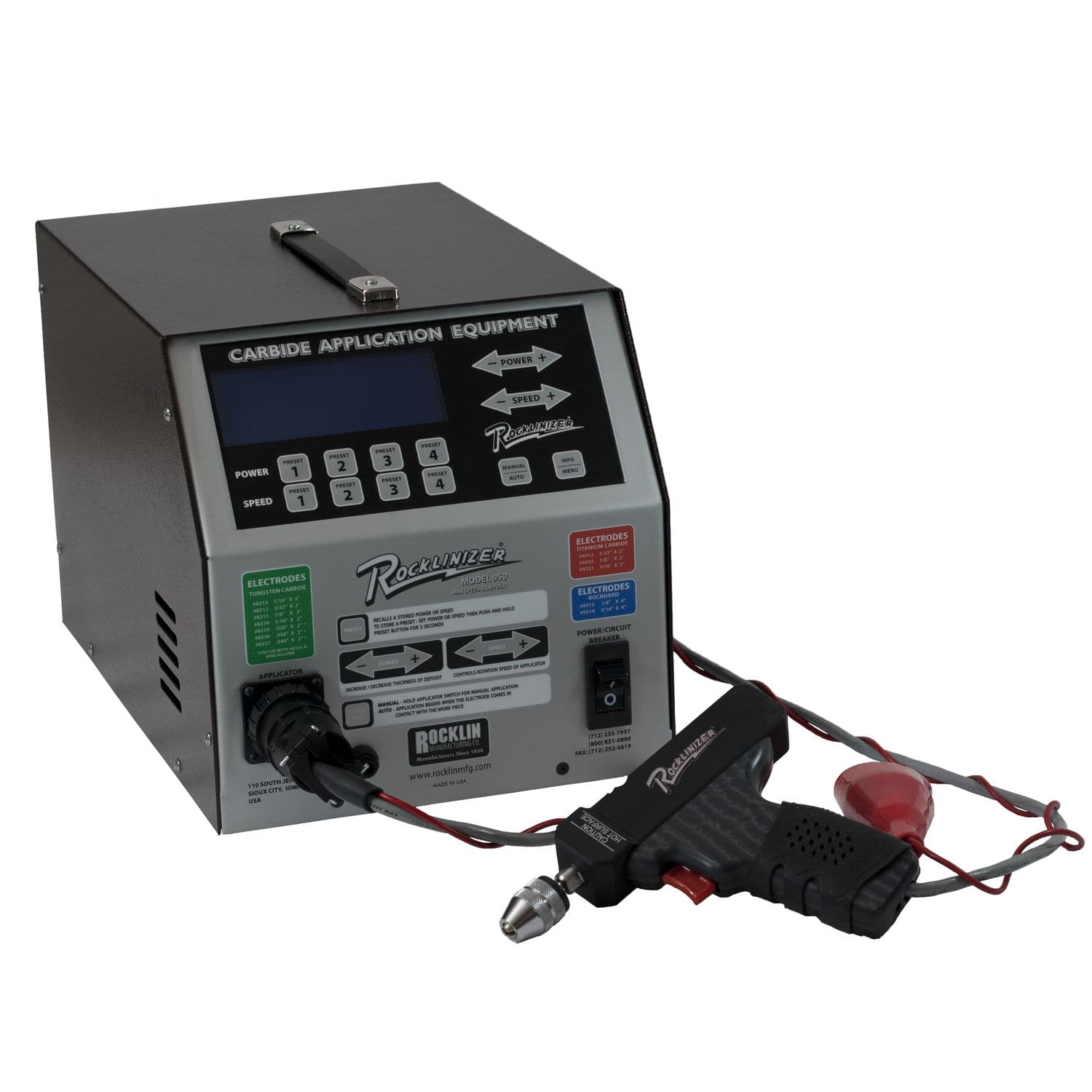 Carbide deposition machine - Rocklinizer Model 950 - Rocklin ...