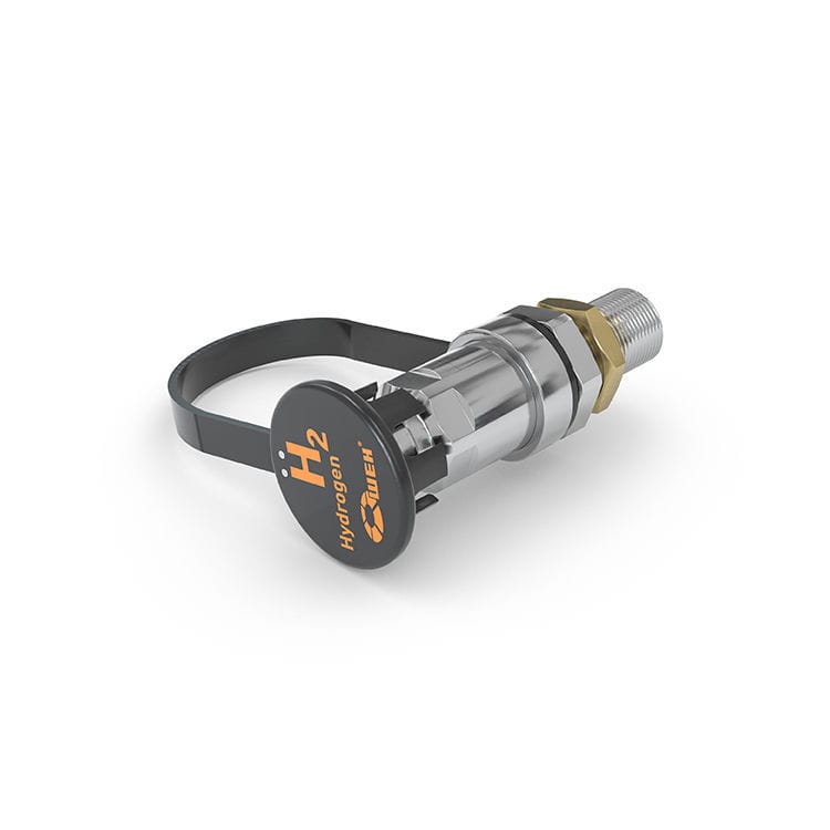 Refueling nipple - TN1 H2 70 MPa - WEH GmbH Verbindungstechnik - metal ...
