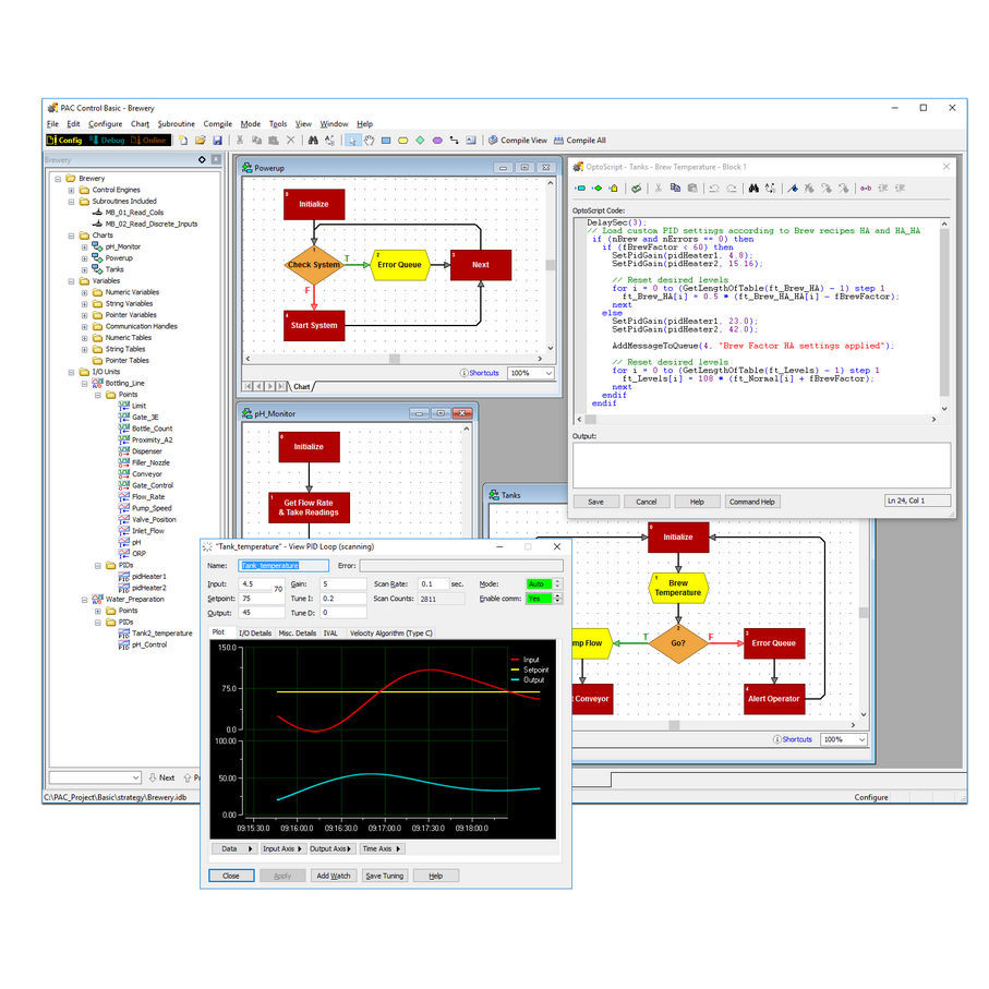 Development software - PACCONTROLBAS - Opto 22 - project management ...