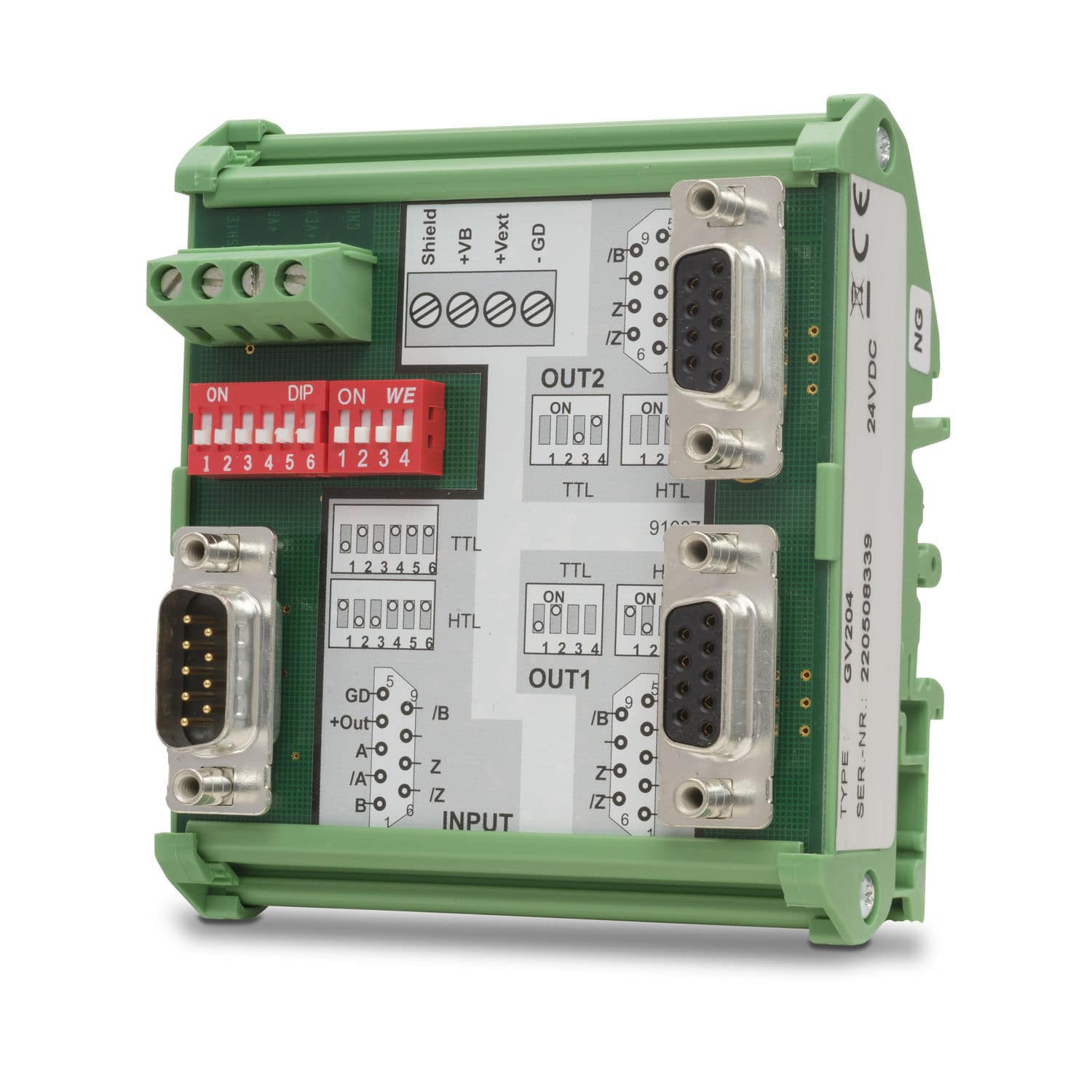 Pulse splitter - GV204 - motrona - TTL / RS-422 / HTL