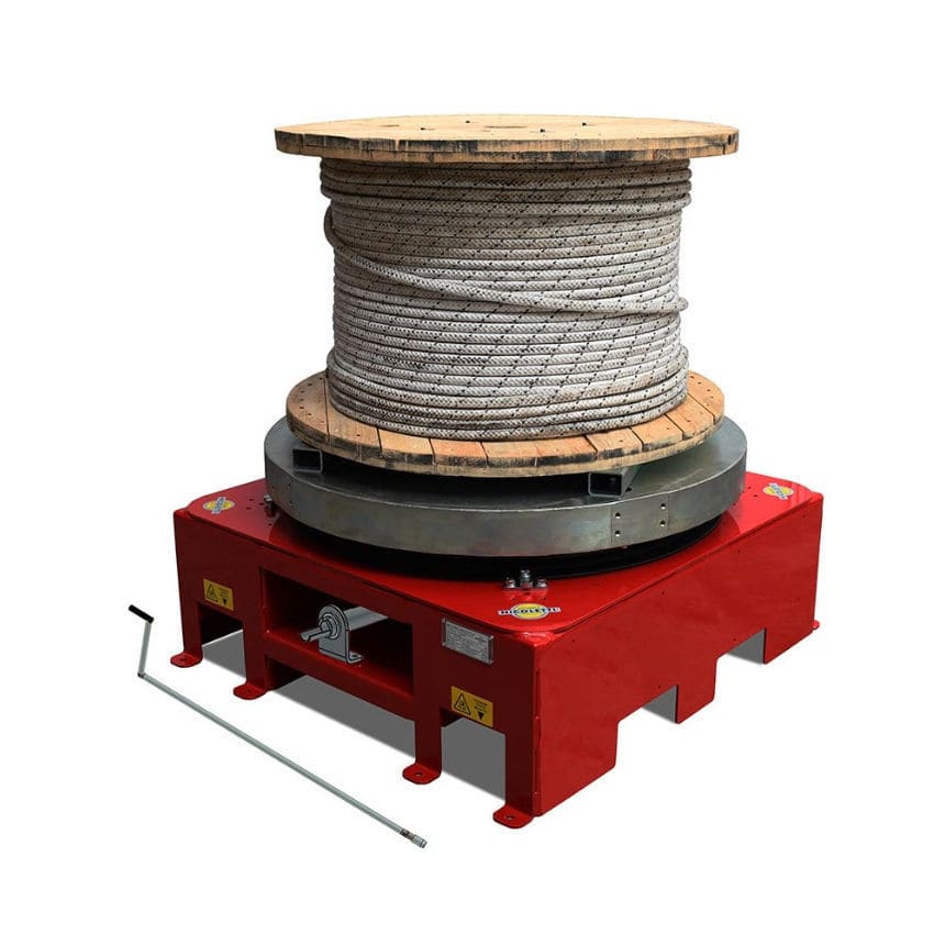 Cable drum unwinder - SVI/40 - MECCANICA NICOLETTI - manual / with shaft