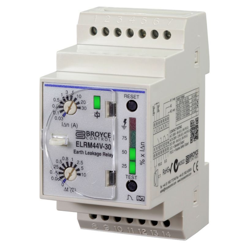 Power control relay - ELRM44V-30 - Broyce Control - earth-leakage ...