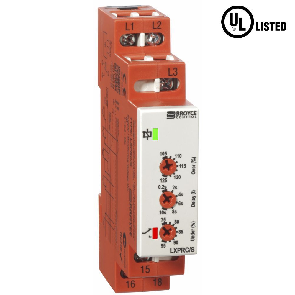 Three-phase protection relay - LXPRC/S - Broyce Control - over-voltage ...
