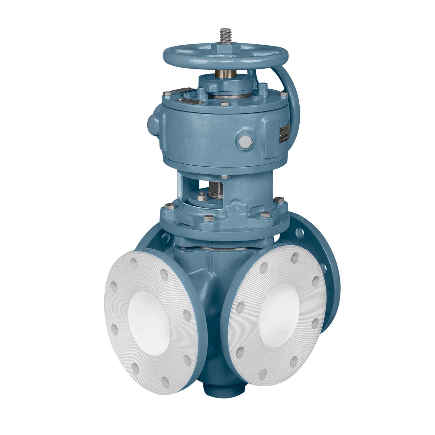 Conical plug valve - PFW - DeZURIK - with handwheel / for water / aluminum