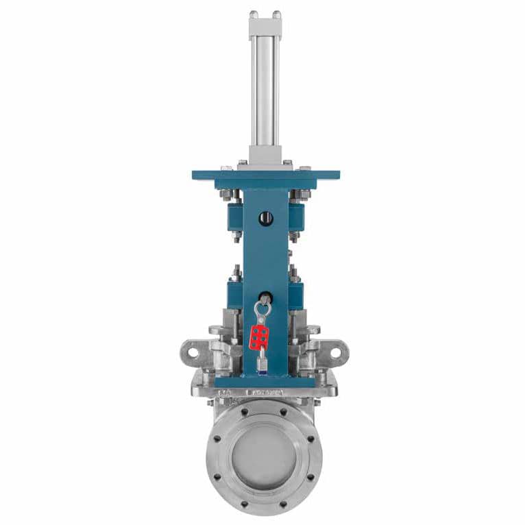 Knife gate valve - KSV - DeZURIK - electric / isolation / for sludge