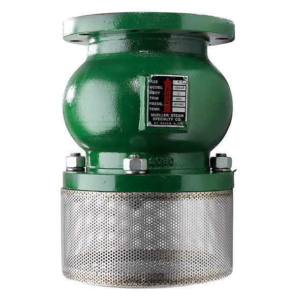 Poppet check valve - 105MAP-FV - Mueller Steam - cast iron / with strainer