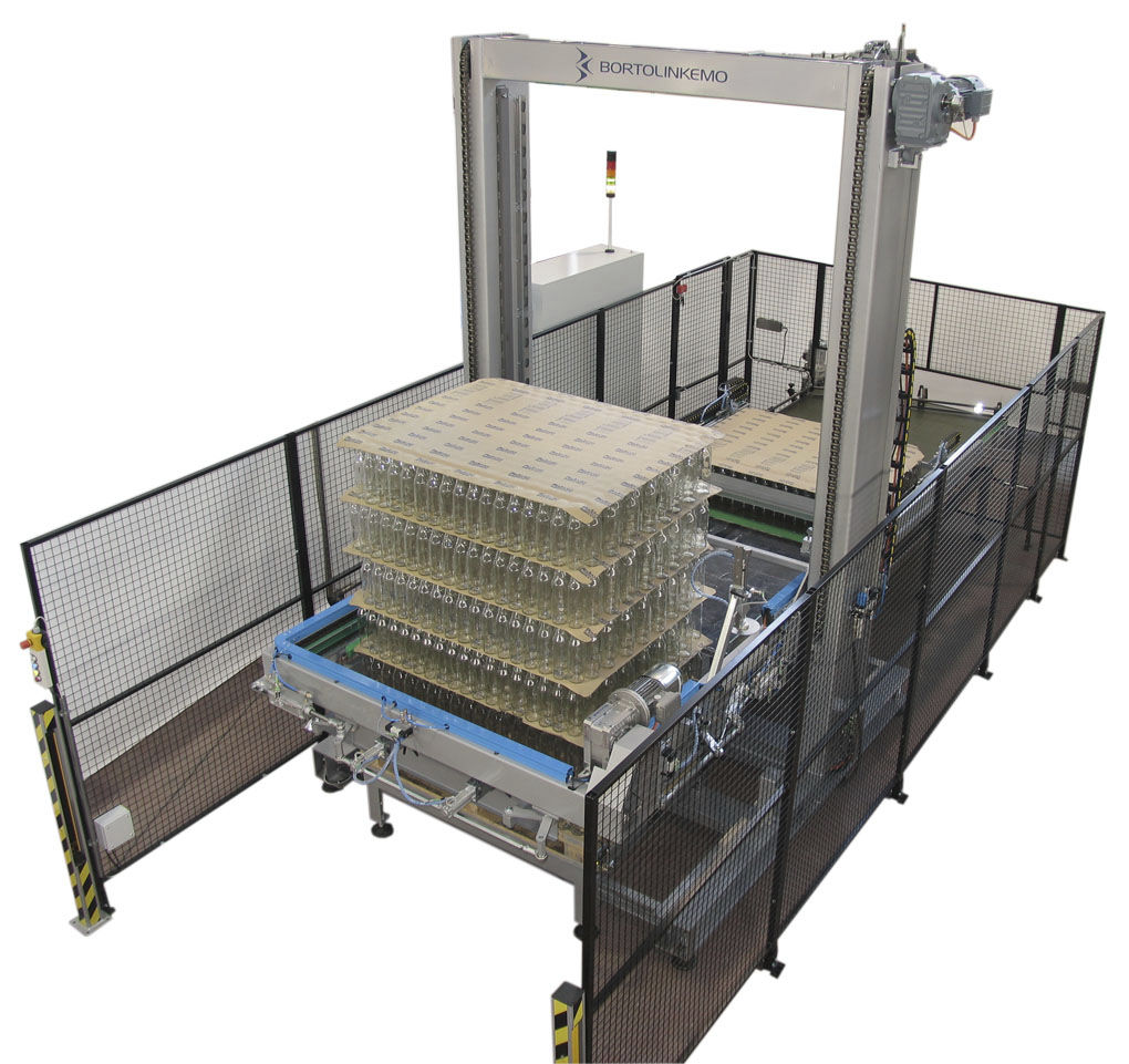 Sweep-off layer depalletizer - SP90PR - Bortolin Kemo - bottle