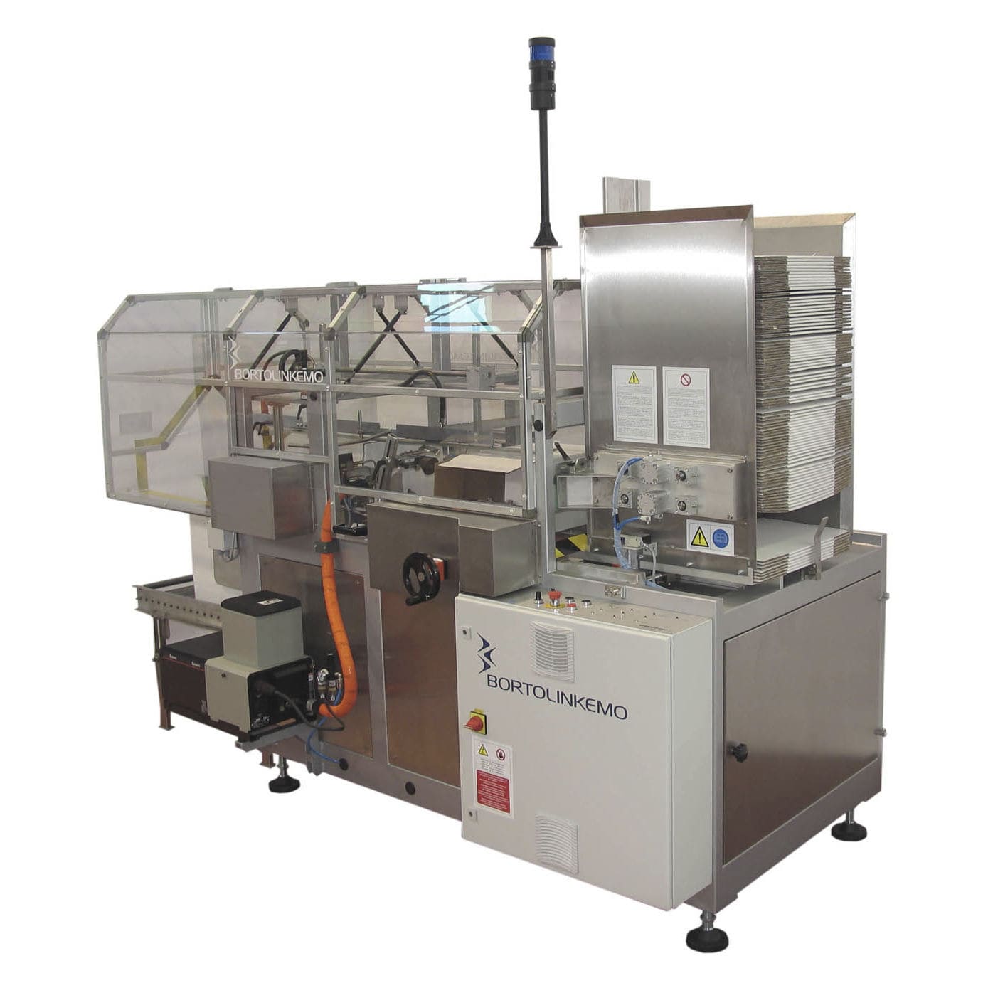 Automatic cardboard box/case erector - FC35 - Bortolin Kemo - hot-melt glue