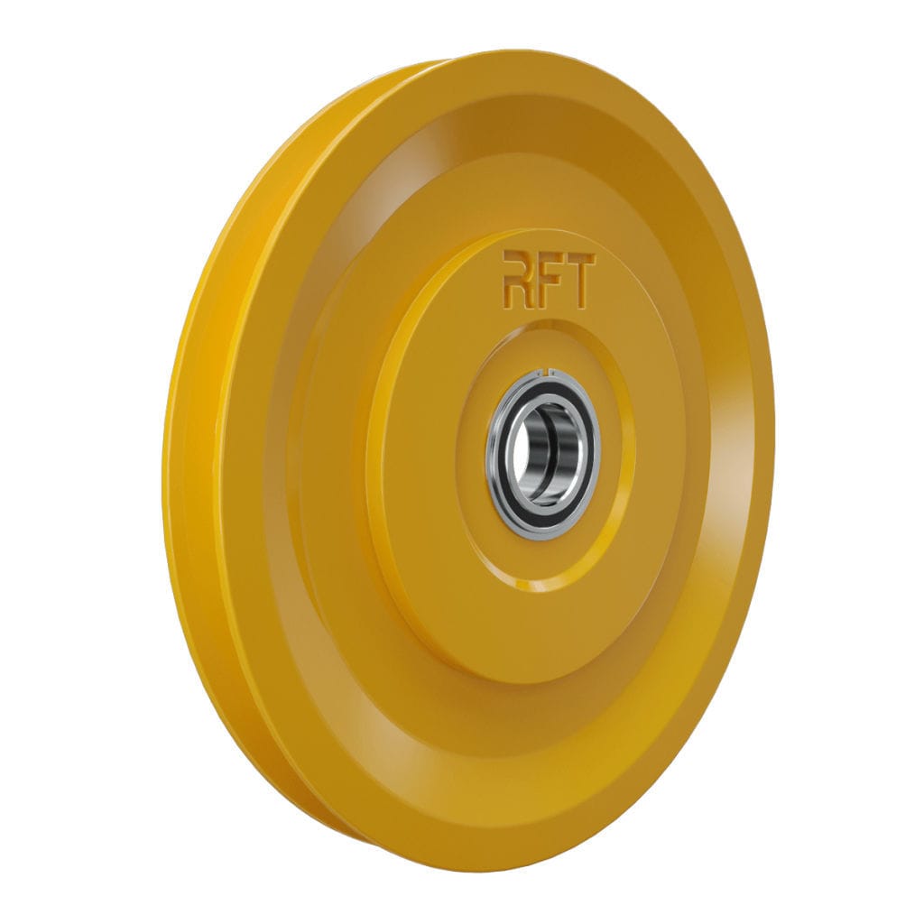 Roller pulley - Römer Fördertechnik GmbH / RFT - steel / bearing / double