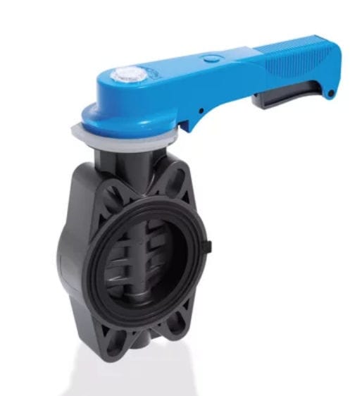 Butterfly valve - FEOV/LM - FIP - Formatura Iniezione Polimeri - lever ...