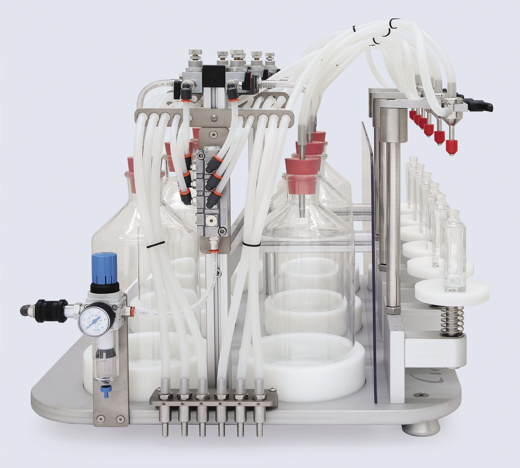 Semi-automatic filler - DV98 6P - COVEN EGIDIO - flask / for liquid ...