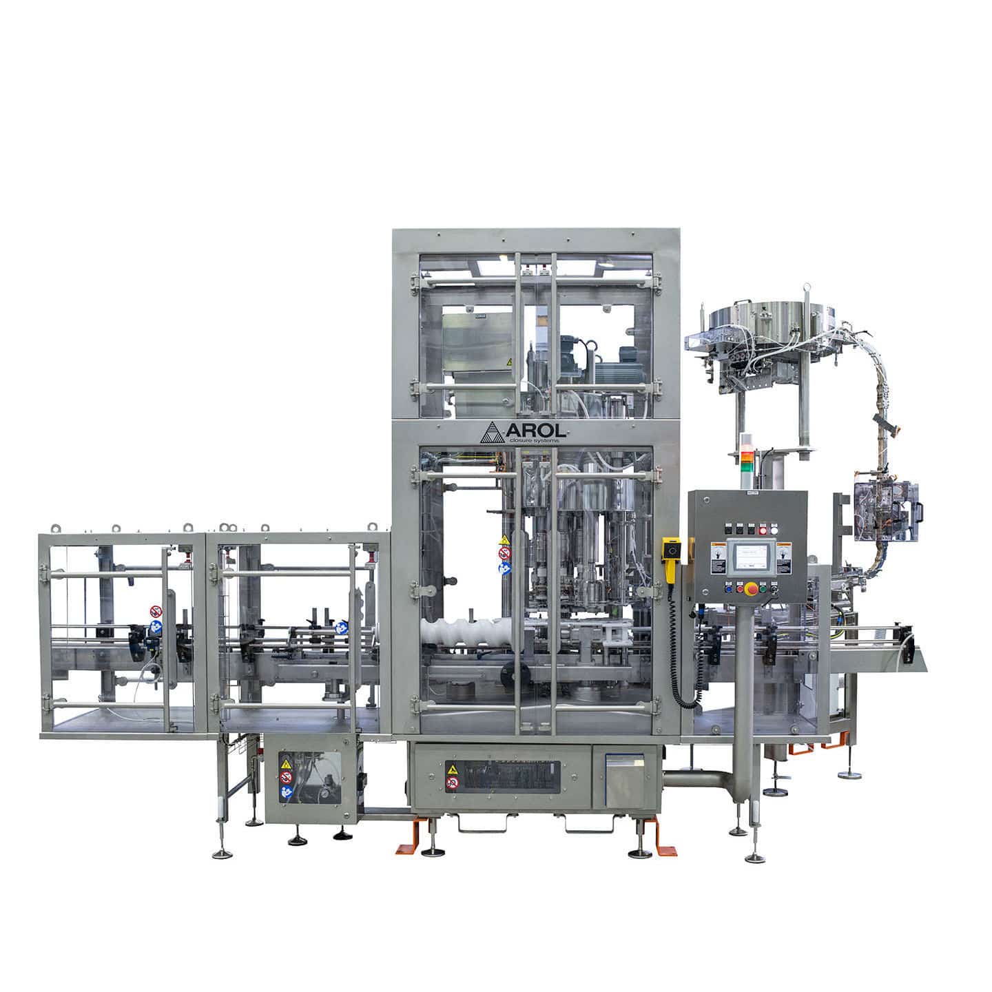 Rotary capping machine - EURO PKV - AROL Closure systems - multi-head ...
