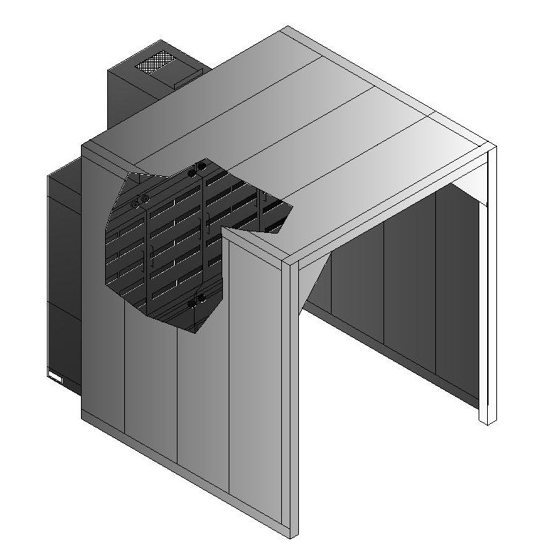 Dust booth - AZTech EB56 - Industrial Maid - for noisy environments / LED