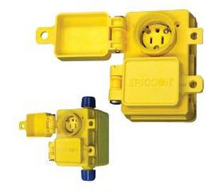 Wall-mounted electrical socket - 125 - 277 V, 15 - 20 A | PWDX series ...