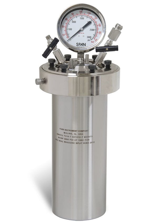 Oxygen combustion vessel - 1121-1122 series - Parr Instrument Company
