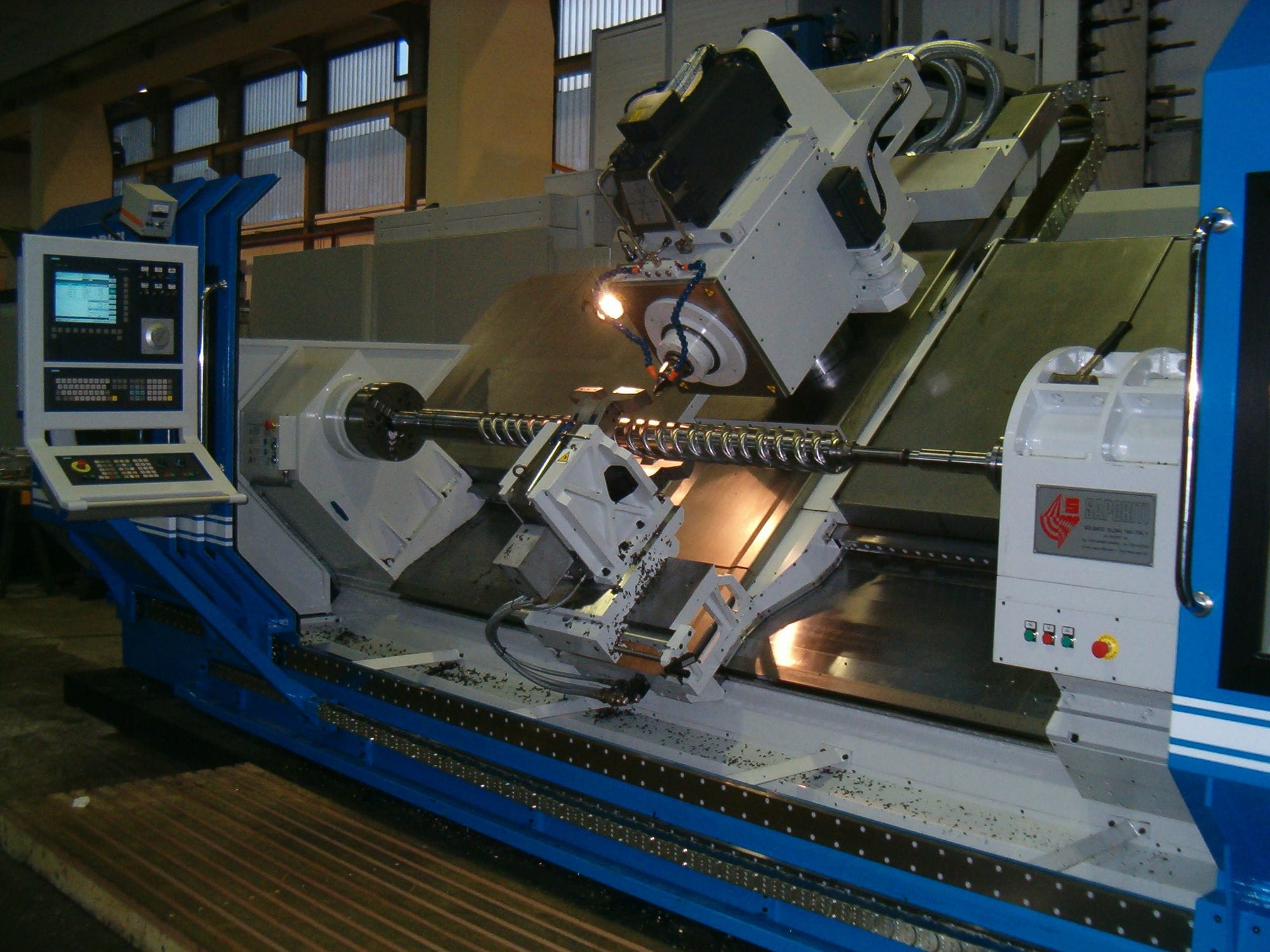 CNC threading machine - C PLUS - Saporiti - electric / automatic
